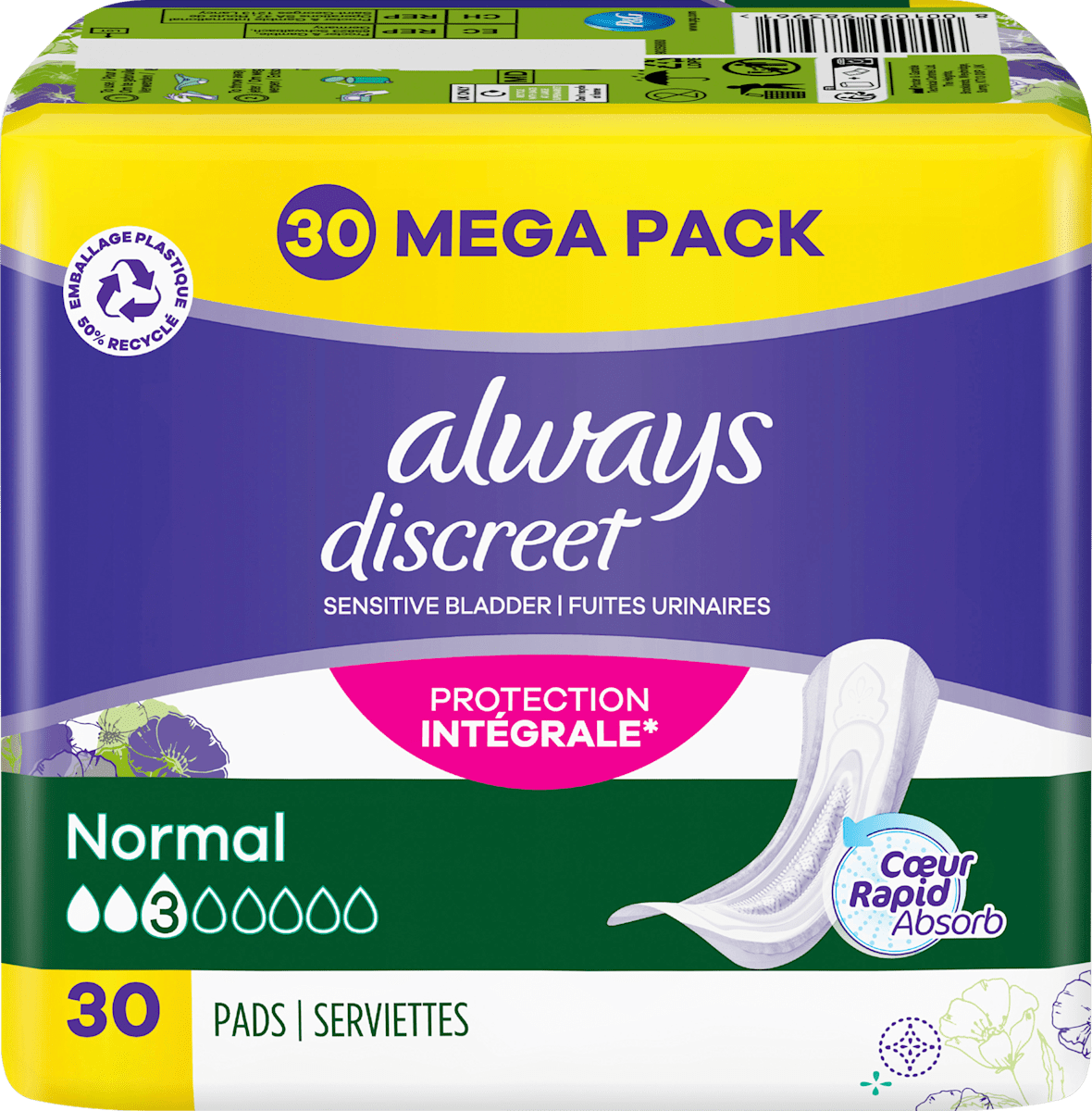 always discreet Einlagen Inkontinenz Normal Mega Pack, 30 St | dm.at