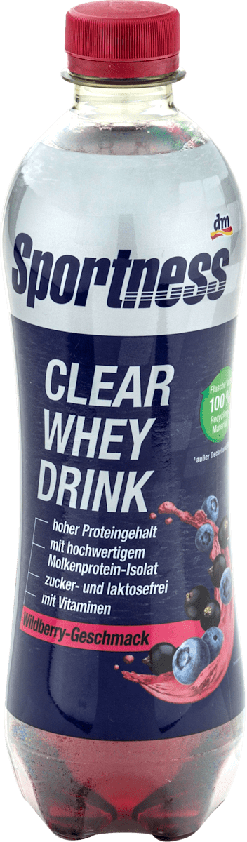 Sportness Proteingetränk Clear Whey Drink Wildberry, 500 ml dm ...