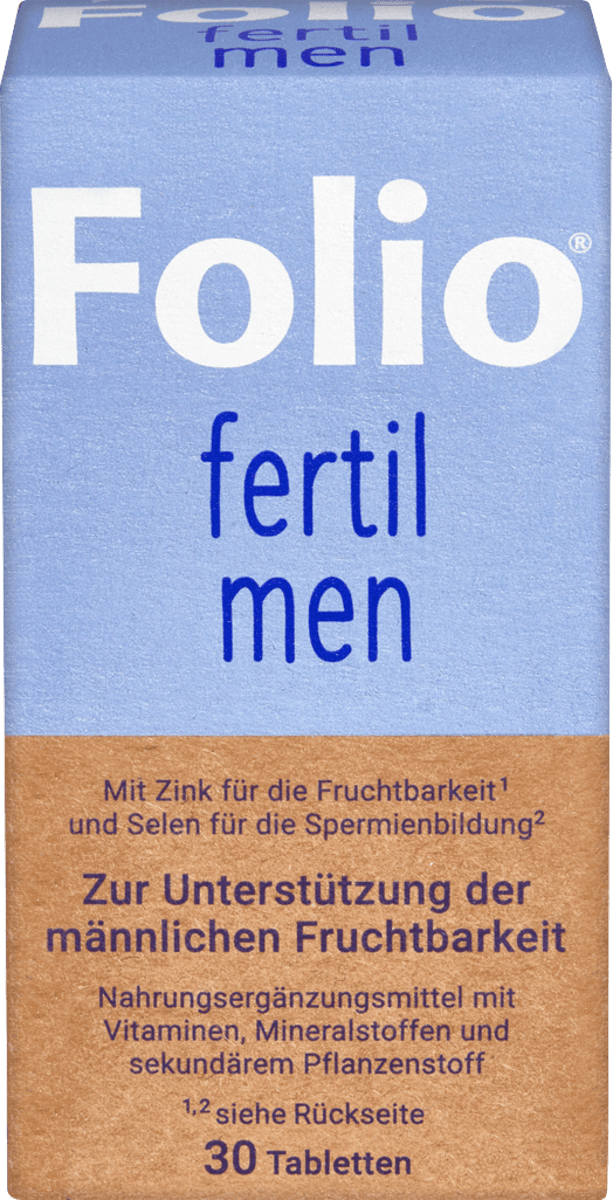 Folio Fertil men Folsäure Tabletten 30 Stück, 26 g dauerhaft günstig ...