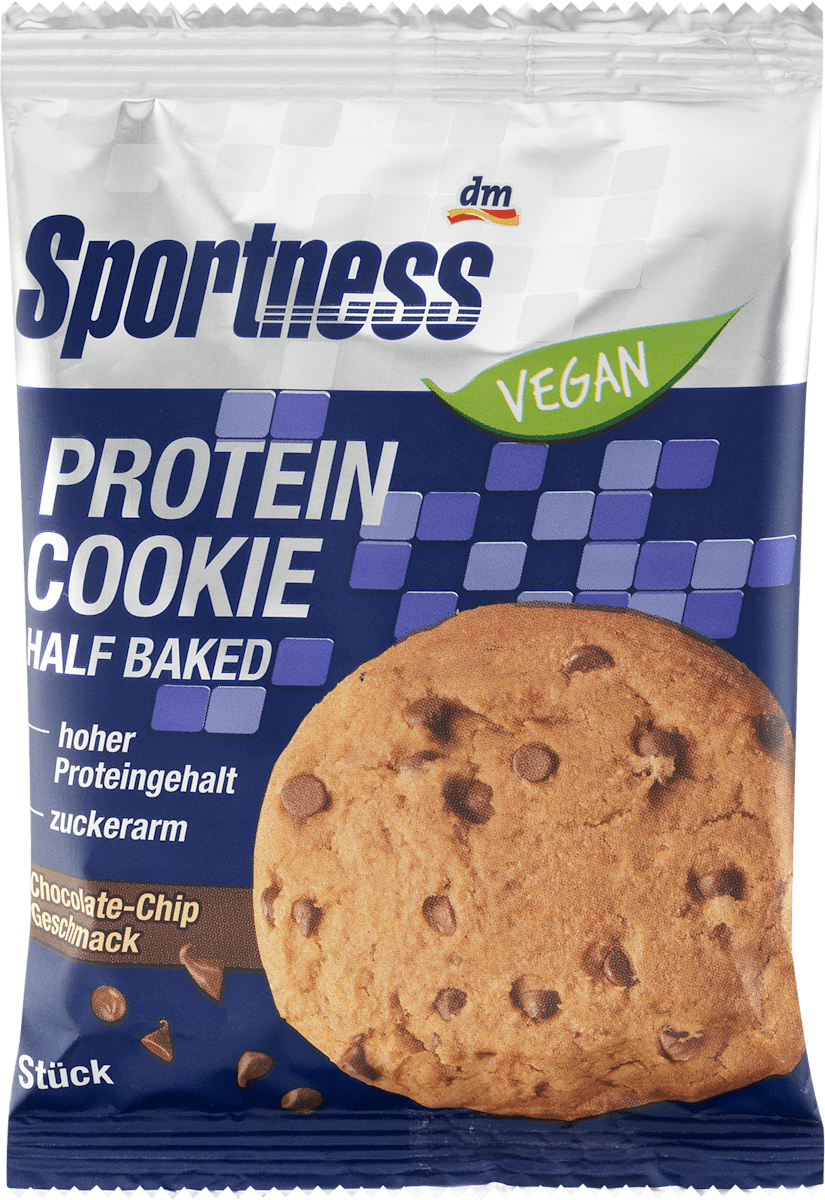 Sportness Protein Cookie, Half Baked, Chocolate Chip Geschmack, vegan ...