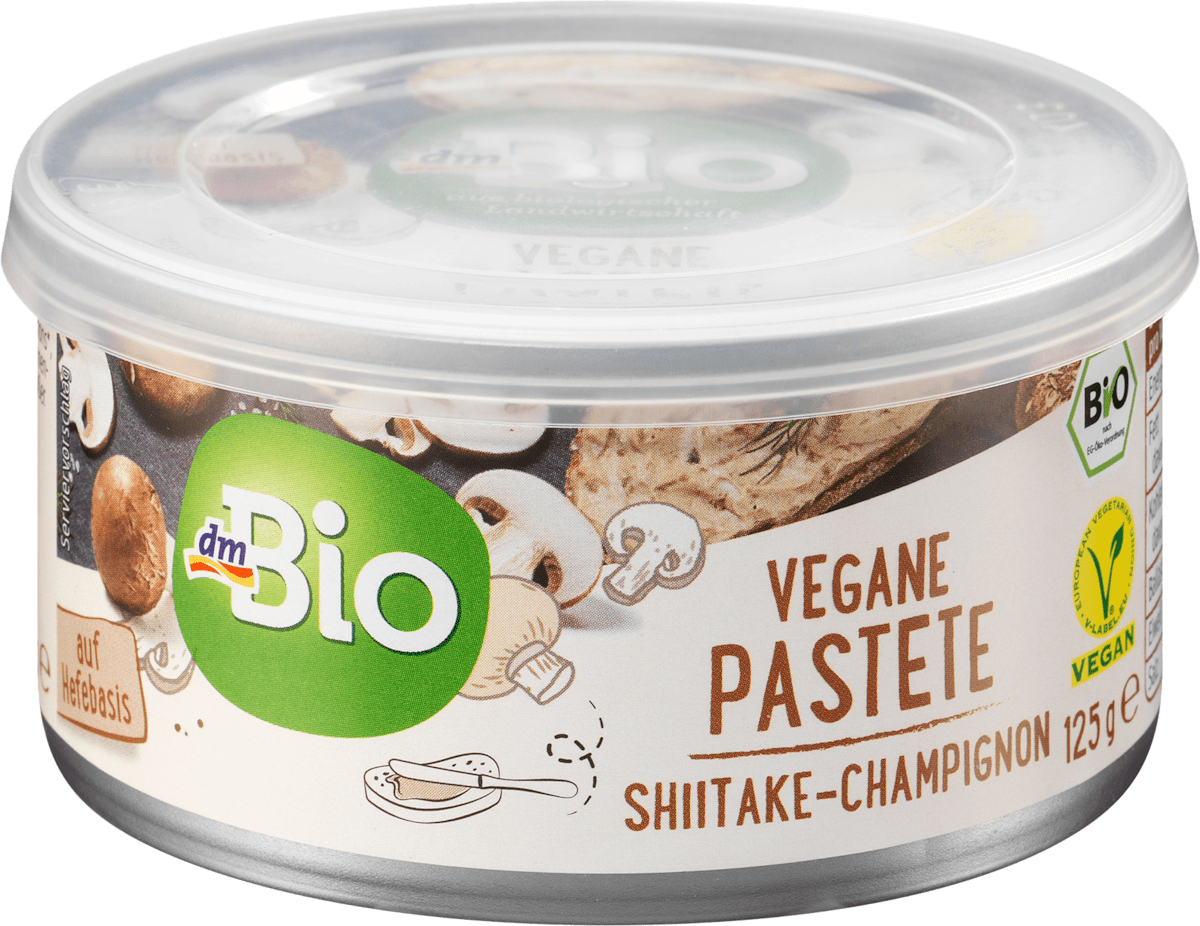 dmBio Brotaufstrich, Vegane Pastete Shiitake-Champignon, 125 g ...