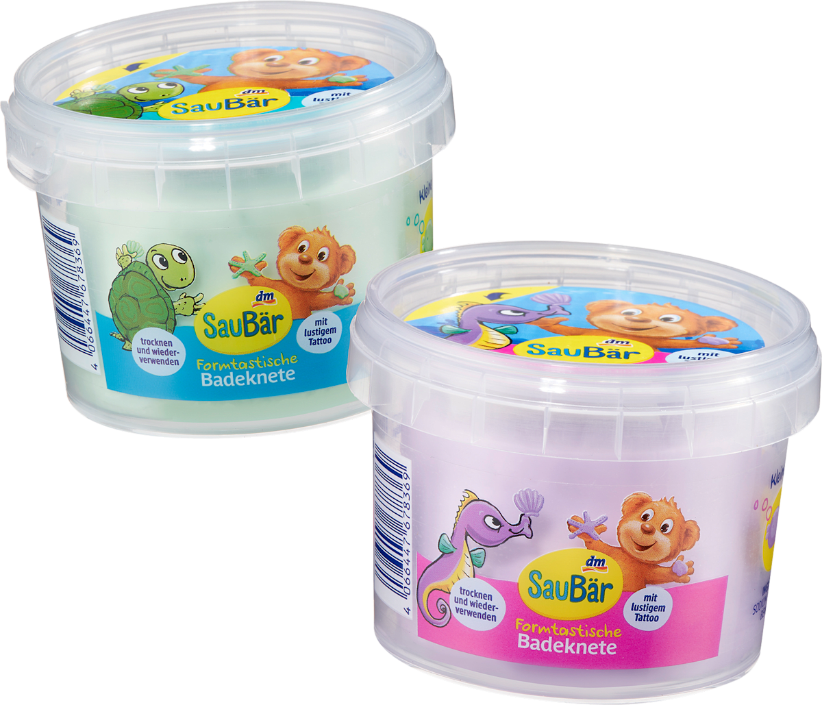 SauBär Badeknete Formtastisch mit Tattoo, 100 g dauerhaft günstig online kaufen | dm.de