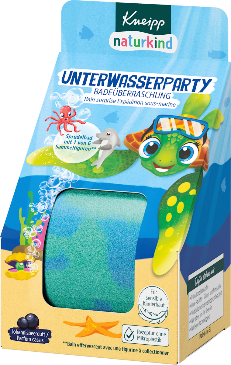 Kneipp Naturkind Kinder Badezusatz Badeüberraschung Unterwasserparty, 1 ...