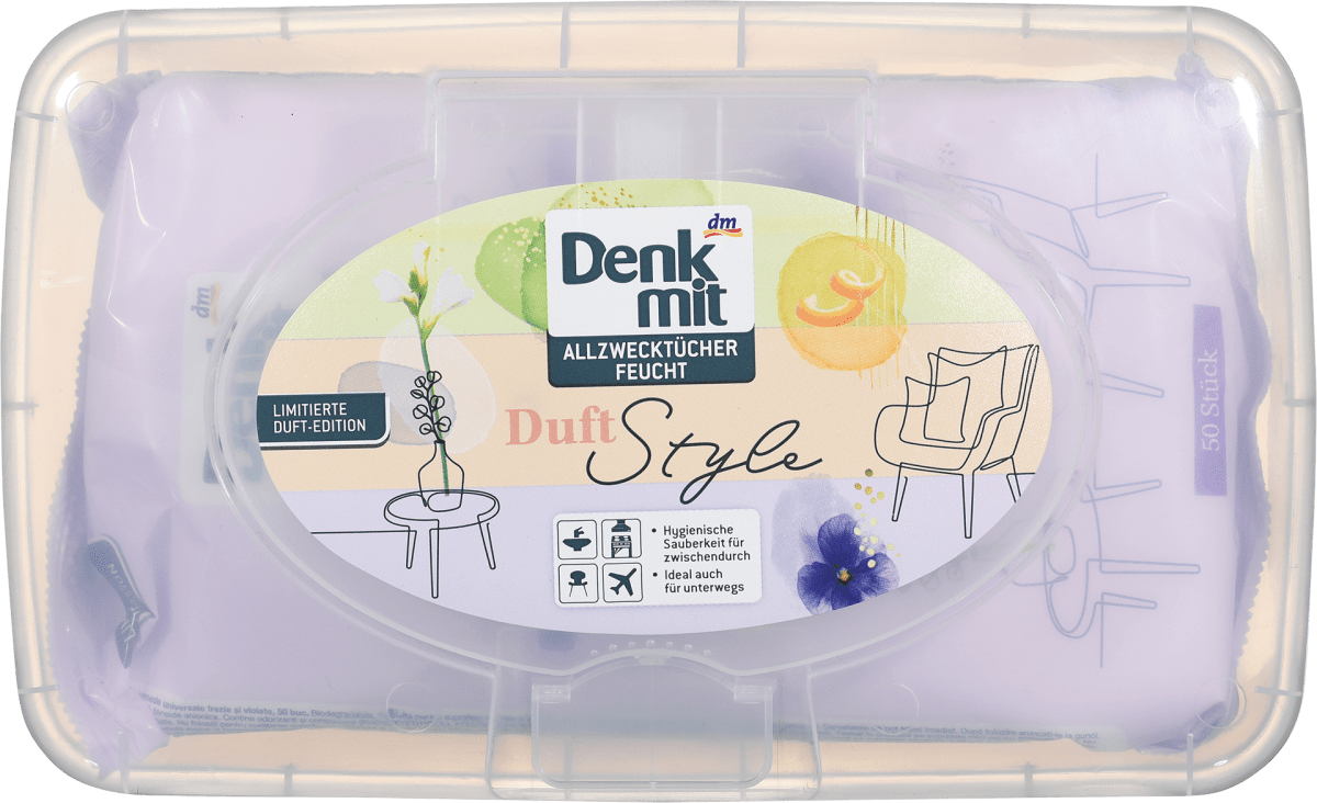 Denkmit Duft Style - univerzalne vlažne maramice za čišćenje - miris ...