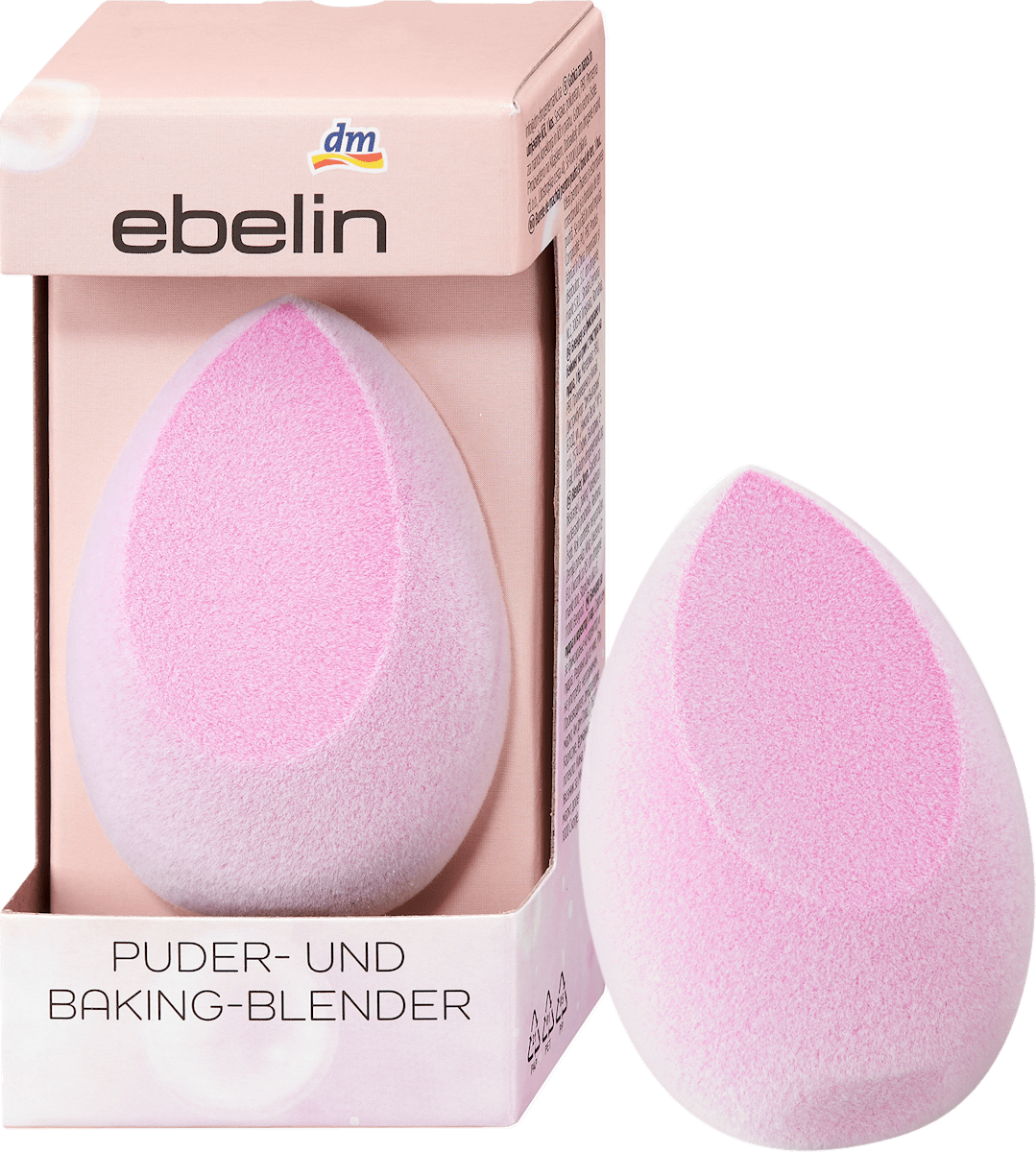 ebelin Make-up Schwamm abgeschrägt mit Flock Dream Crush, 1 St | dm.at