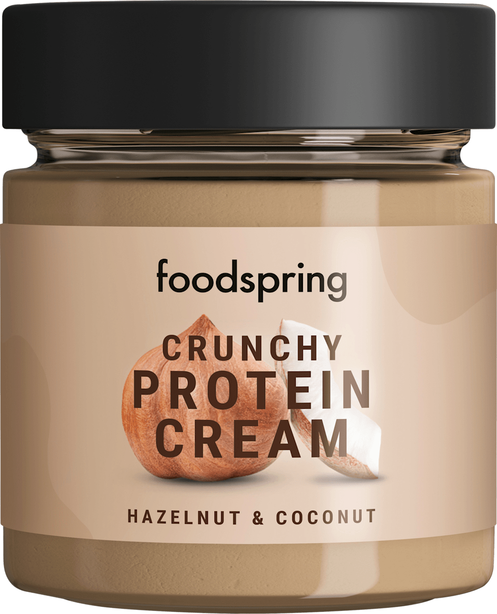 foodspring Brotaufstrich Crunchy Protein Cream Hazelnut & Coconut, 200 ...