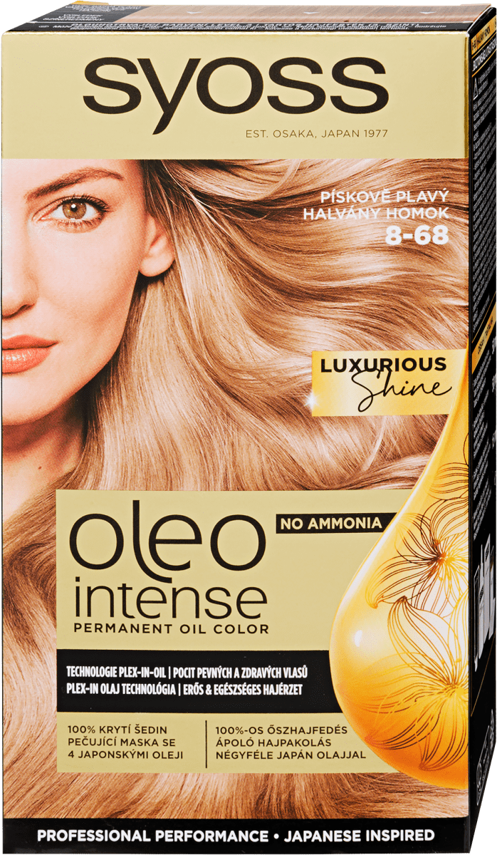 Syoss Oleo Intense Tartós hajfesték, halvány homok 8-68, 1 db Vásároljon tartósan kedvező áron ...