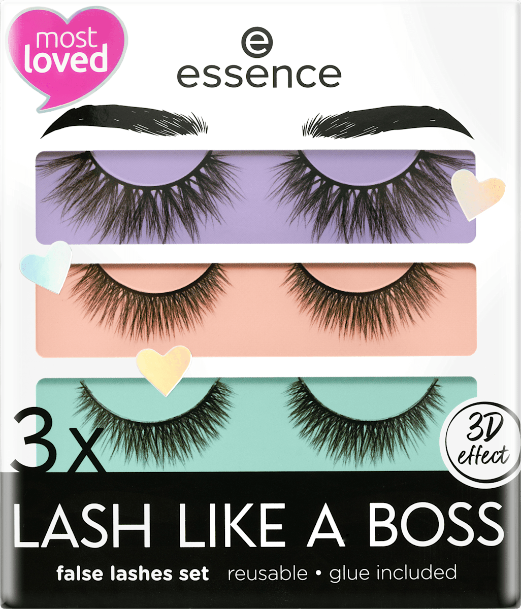 essence Künstliche Wimpern My Most Loved Lashes (3 Paar), 6 St ...