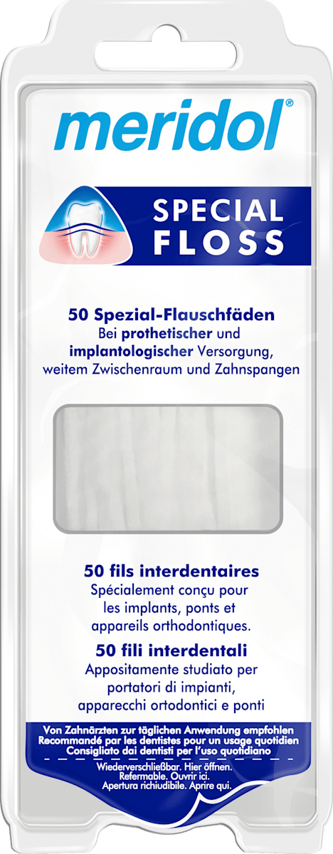 meridol Zahnseide Spezial, 50 St | dm.at