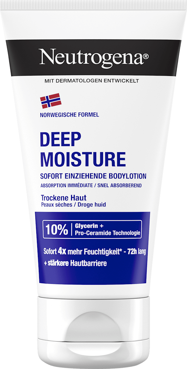 Neutrogena Bodylotion Deep Moisture, 75 ml dm Dauerpreis: Immergünstig ...