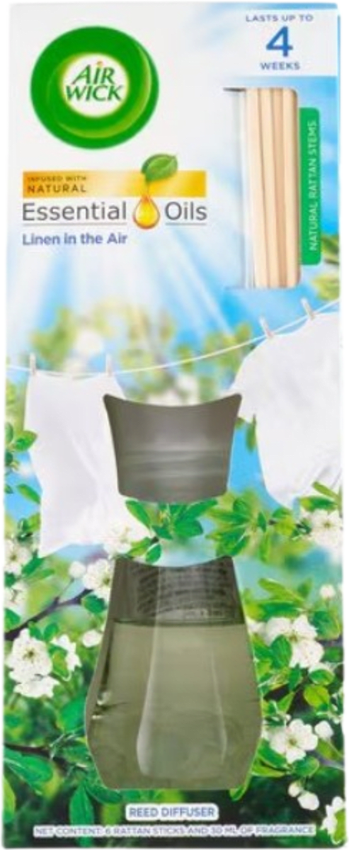 AIRWICK Essential Oils Reed Diffuser mirisni štapići – Linen in the Air ...