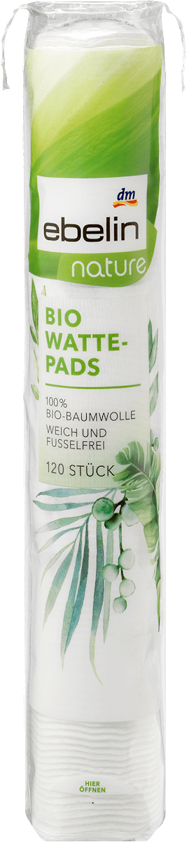 ebelin Wattepads Bio GOTS-zertifiziert, 120 St dauerhaft günstig online kaufen | dm.de