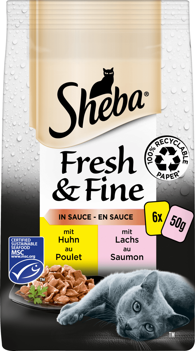 Sheba Nassfutter Katze Fresh & Fine in Sauce, 300 g | dm.at