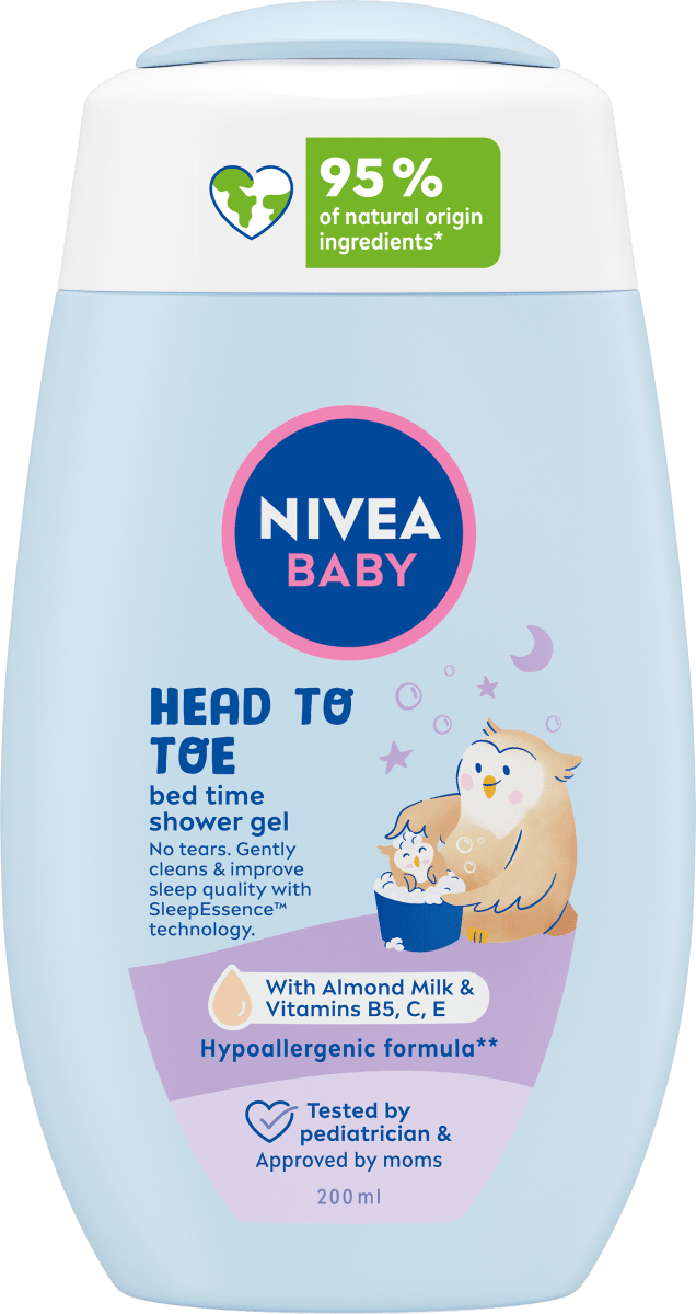 NIVEA BABY HEAD TO TOE bead time kupka za bebe, 200 ml | dm.rs