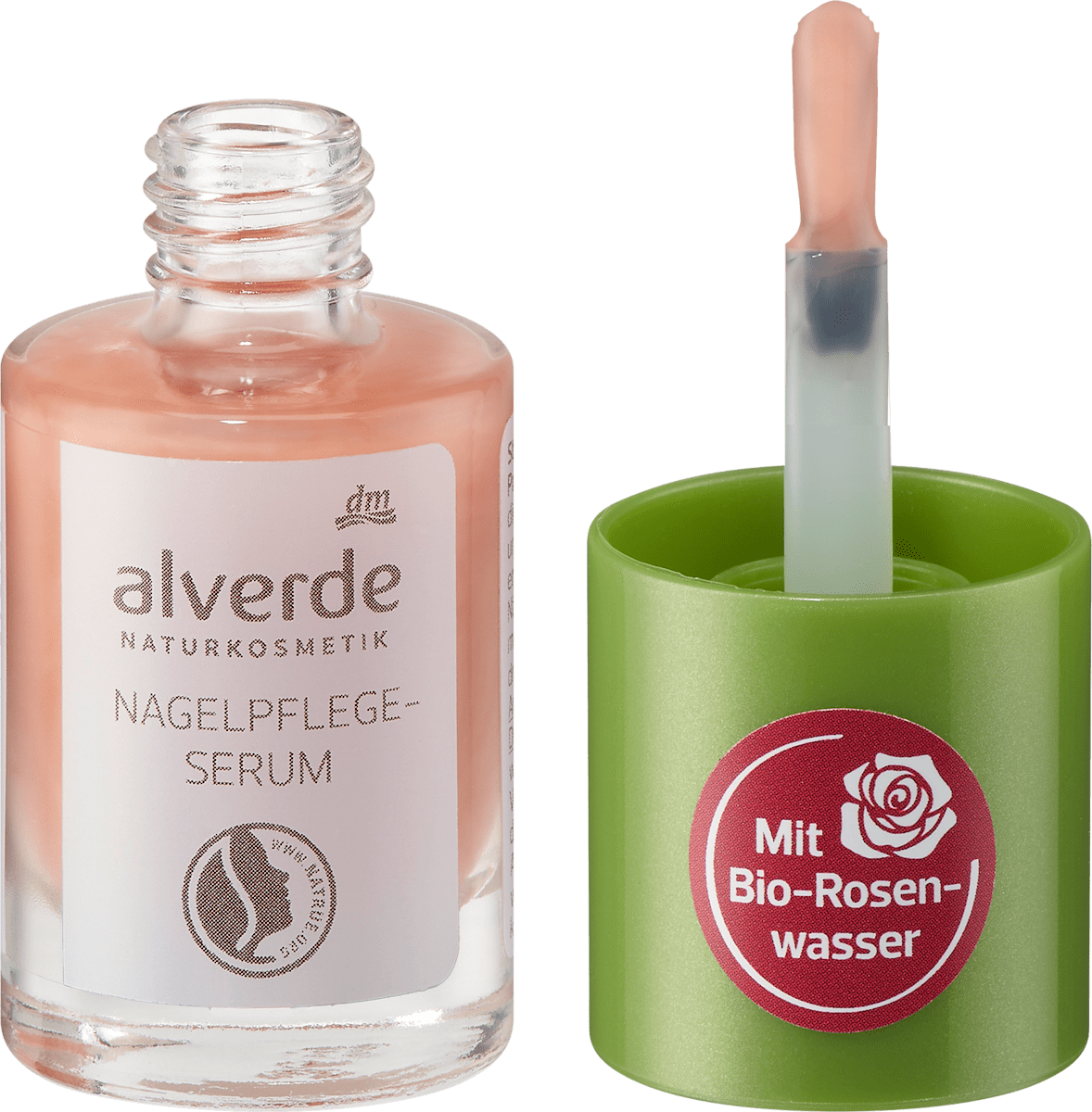 alverde NATURKOSMETIK Nagelserum mit Bio-Rosenwasser, 10 ml dauerhaft ...