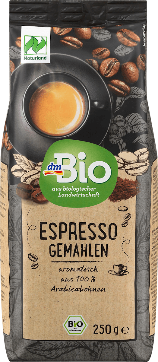 dmBio Kaffee, Espresso, gemahlen, 250 g dauerhaft günstig online kaufen ...
