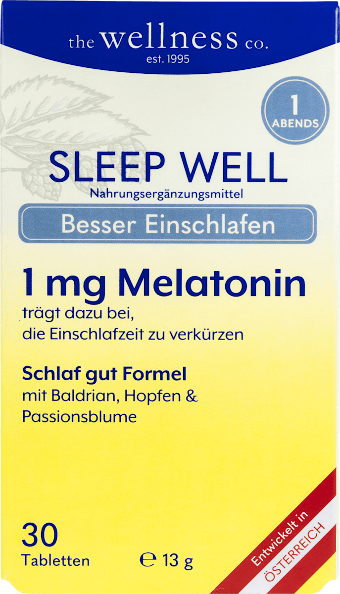 the wellness co. Sleep Well Melatonin Tabletten, 30 St | dm.at