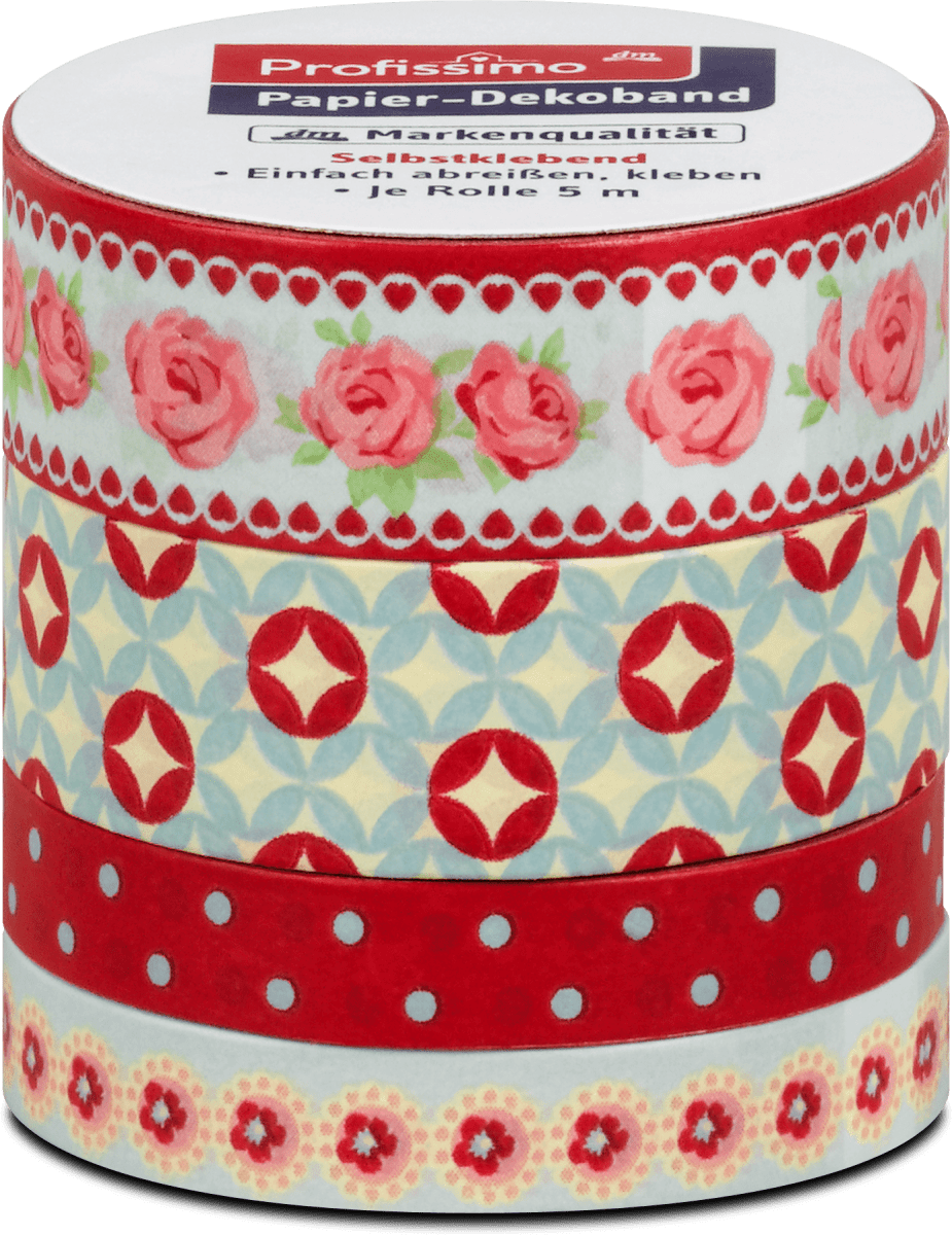 Profissimo Dekoband Papier Rose, 1 St | dm.at