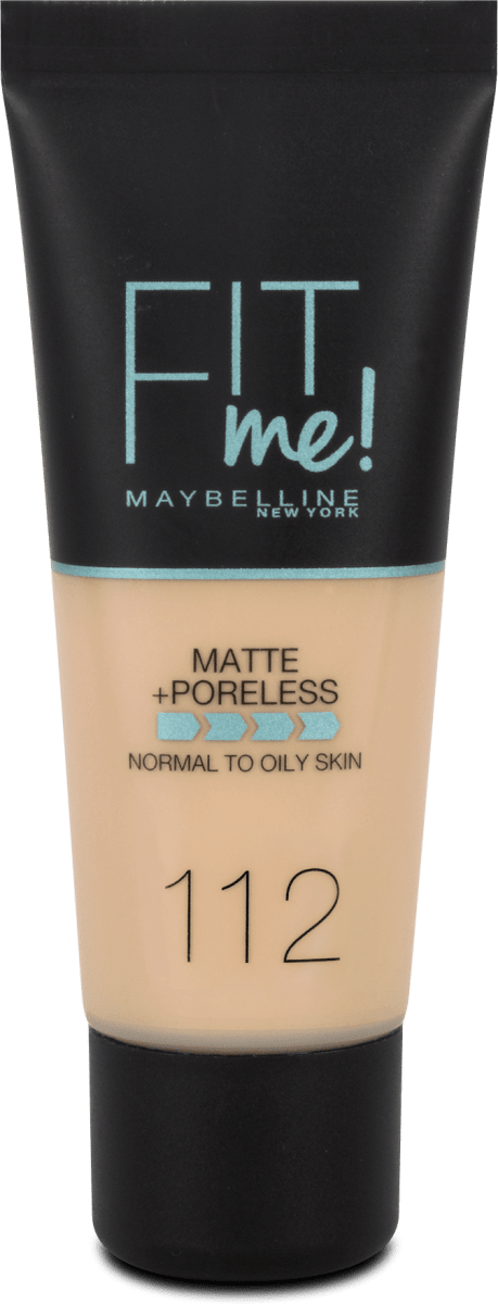Maybelline New York Foundation Fit Me Matte + Poreless 112 Soft Beige ...