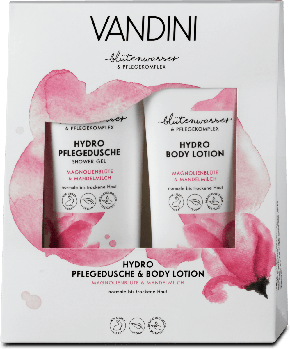 VANDINI Geschenkset Hydro Körperpflege Pflegedusche & Body Lotion, 1 St ...