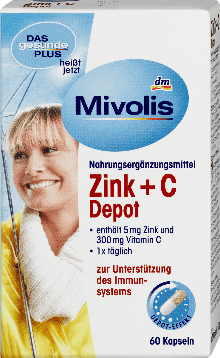 Mivolis Zinc + C Depot capsule, 38 g | dm.ro