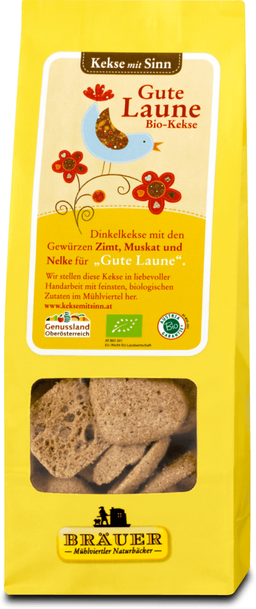 Kekse mit Sinn Dinkelkekse Bio Gute Laune, 150 g | dm.at