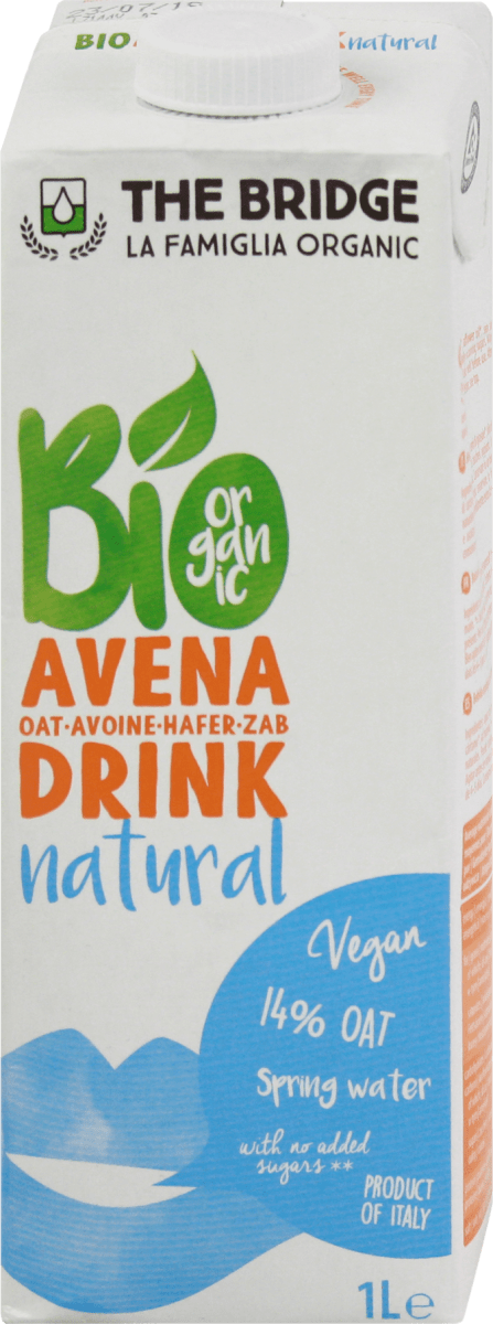 The Bridge Bevanda biologica di avena al naturale, 1 l Acquista online ...