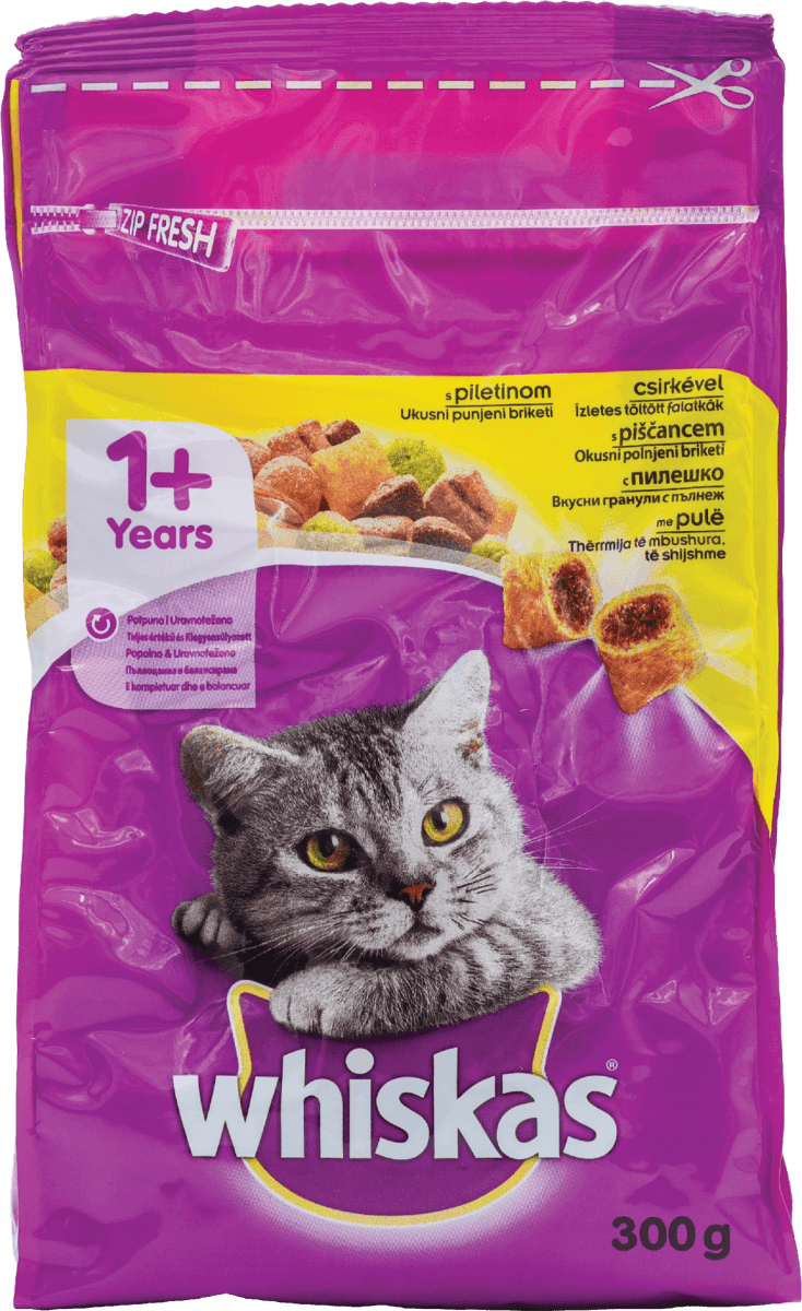 Whiskas Hrana za odrasle mačke – piletina, 300 g | dm-drogeriemarkt.ba
