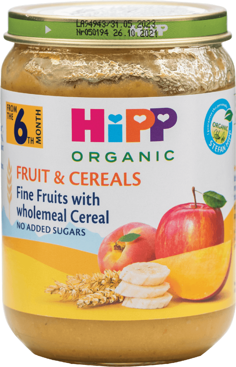 HIPP BIO kašica za bebe s voćem i integralnim žitaricama, 6+, 190 g ...