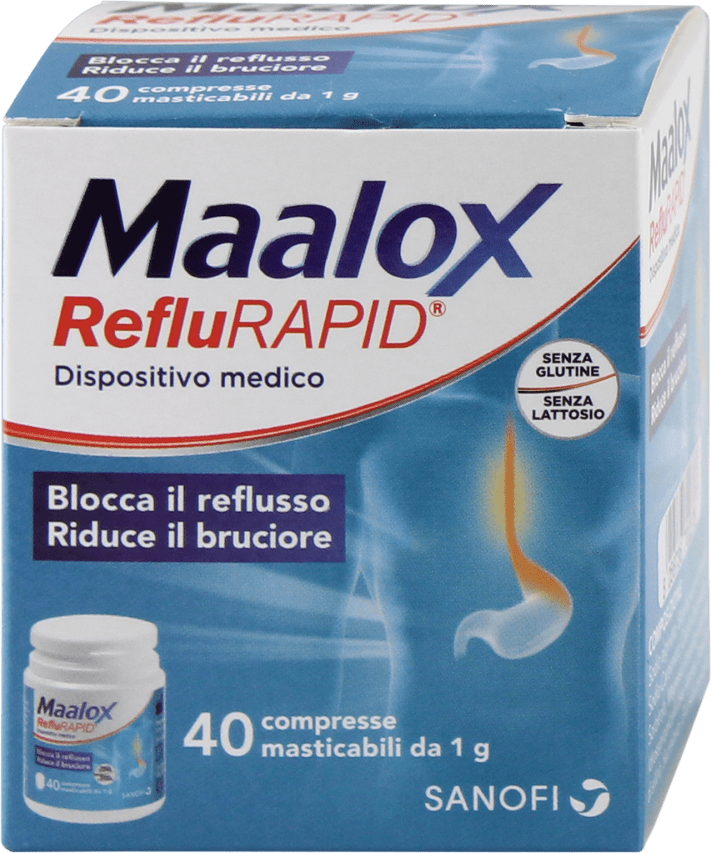 Maalox Maalox RefluRAPID in compresse, 40 pz | dm Italia