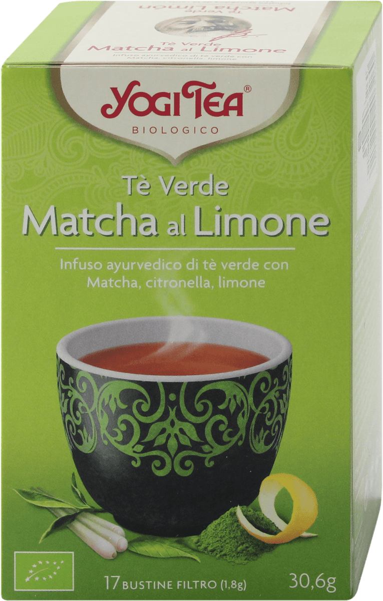 YOGI TEA Tè verde Matcha al limone bio, 30,6 g | dm Italia
