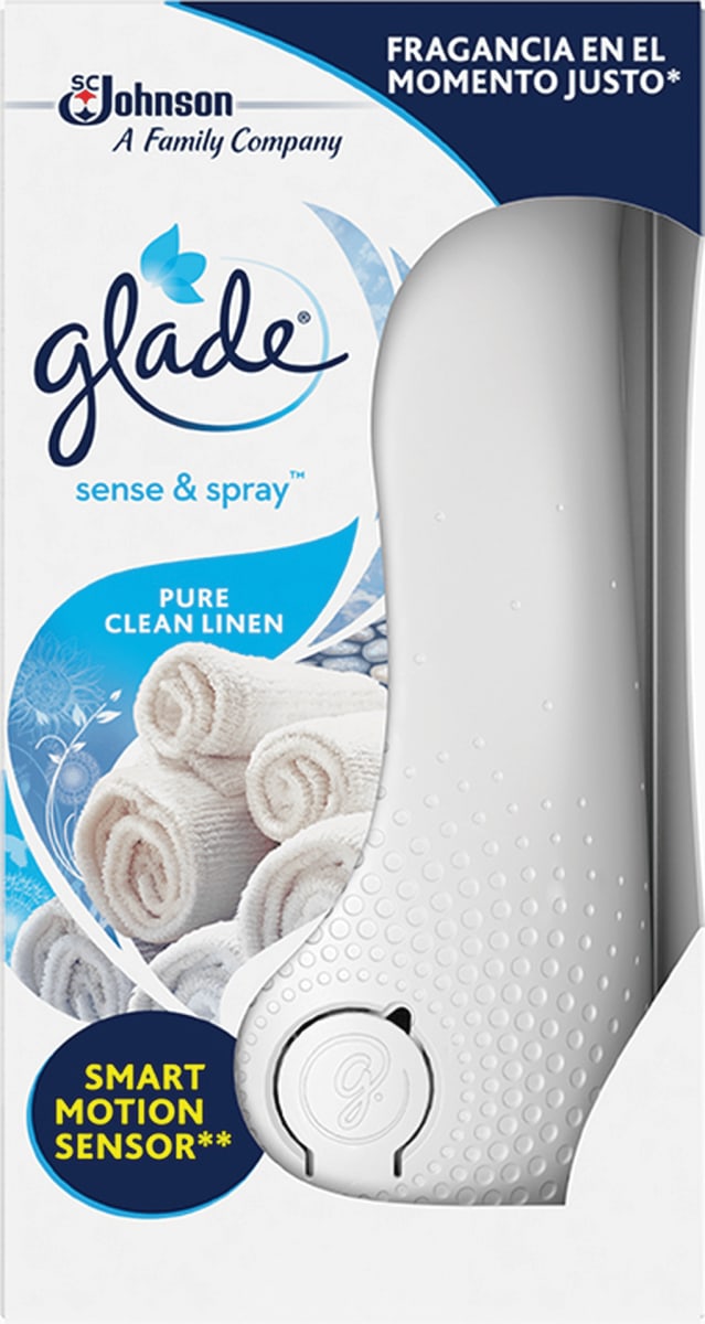 glade Комплект ароматизатор sense&spray + пълнител Свежа чистота, 1 бр ...