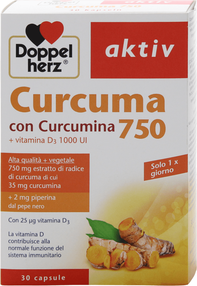 Doppelherz Curcuma 750 aktiv, 30 pz | dm Italia
