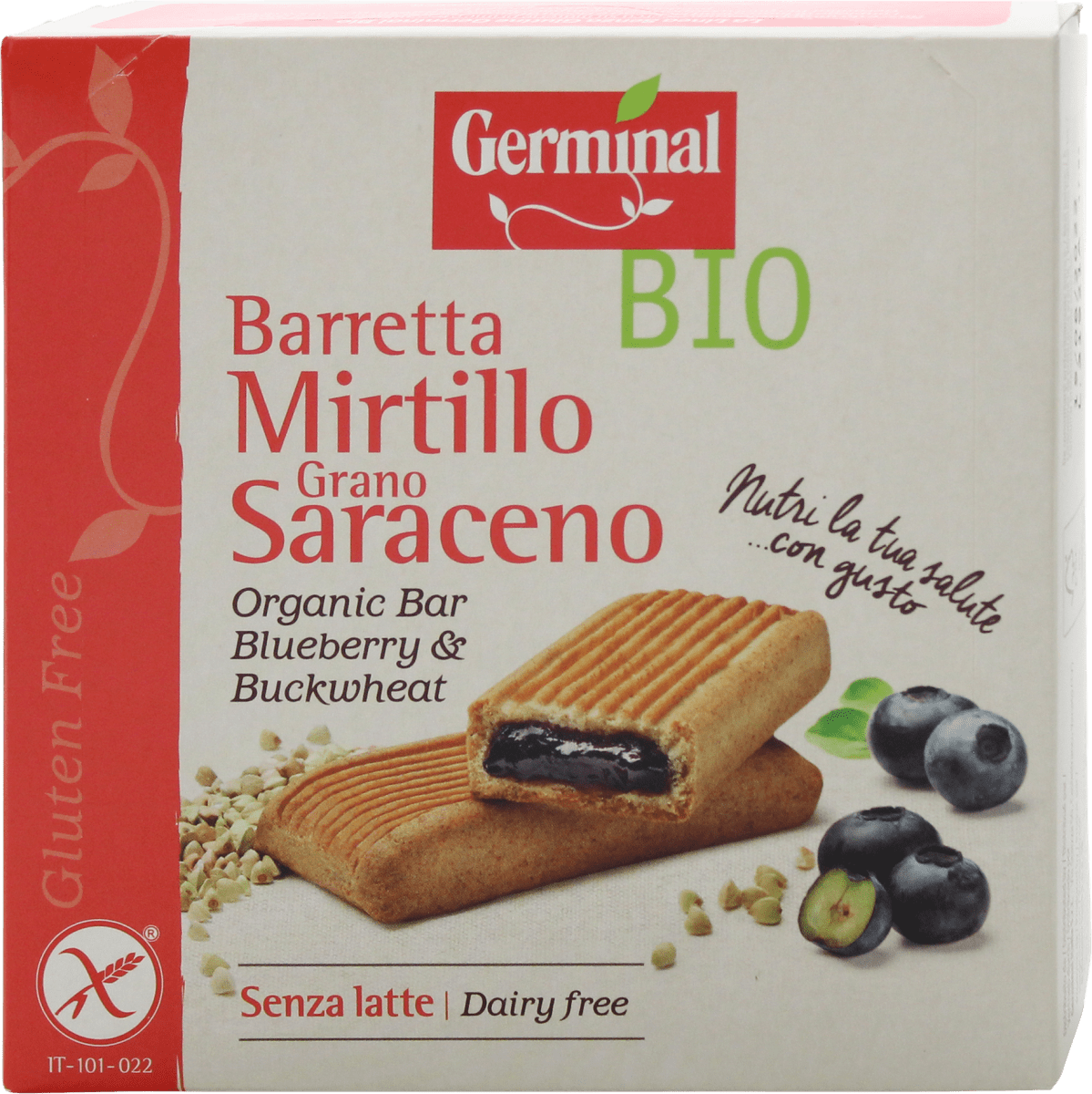 Germinal BIO Barretta mirtillo e grano saraceno, 200 g | dm Italia