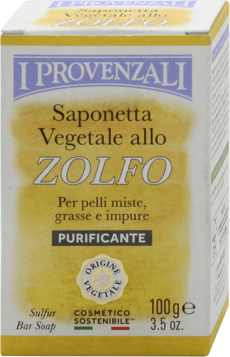 I PROVENZALI Sapone solido vegetale allo zolfo purificante, 100 g | dm ...