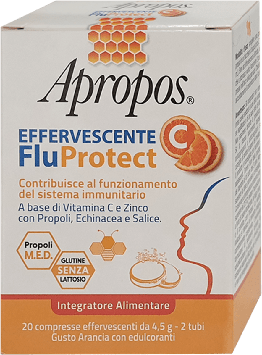 Apropos Effervescente C Fluprotect, 20 pz | dm Italia