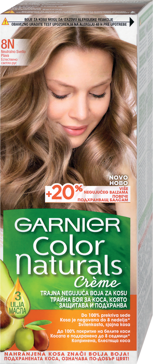 GARNIER Color naturals Boja za kosu br. 8N nude srednje plava, 1 kom ...