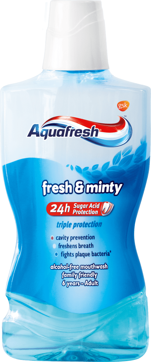 Aquafresh Вода за уста Fresh Mint, 0,5 L | dm България