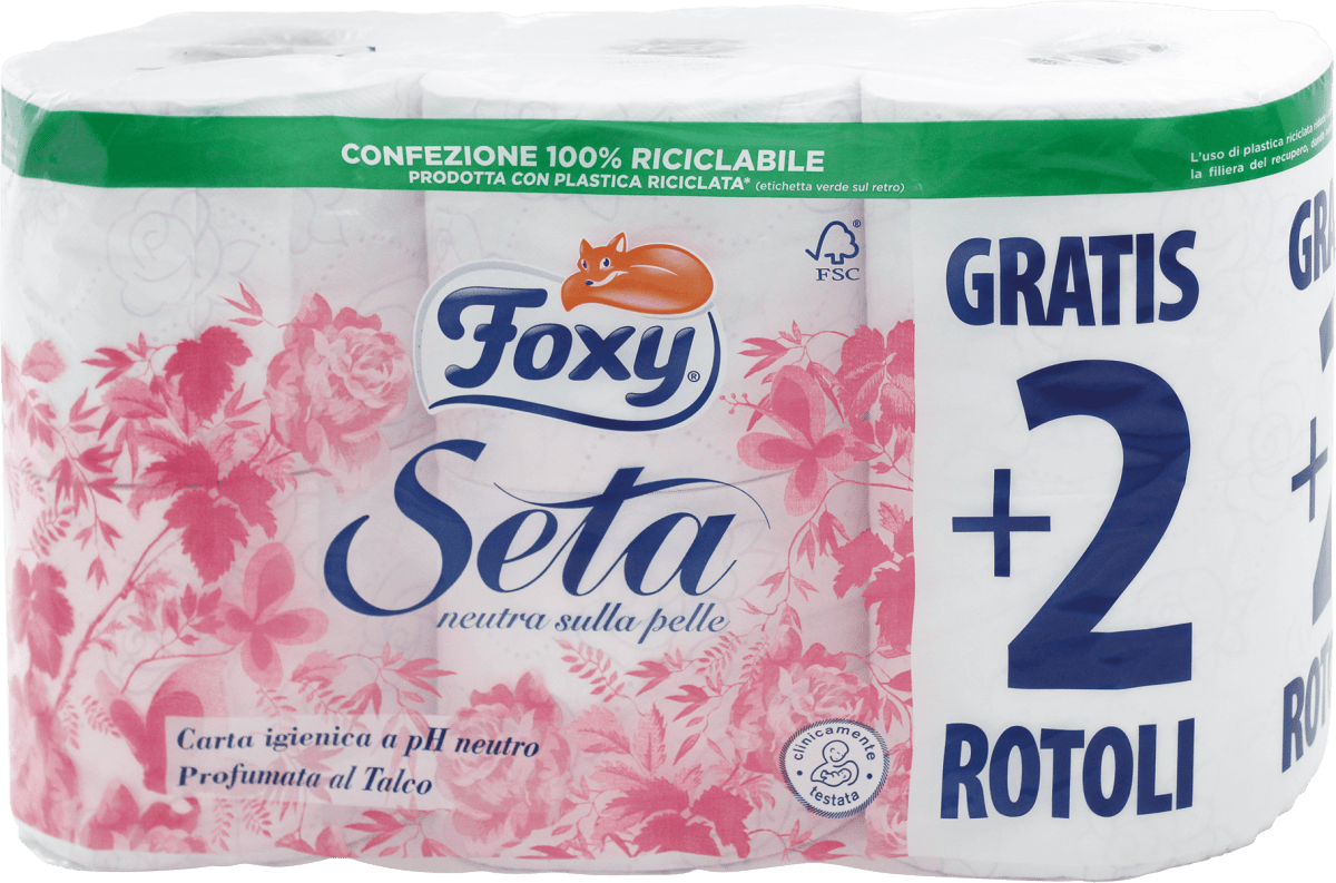 Foxy Carta igienica Seta 2 veli, 6 pz | dm Italia