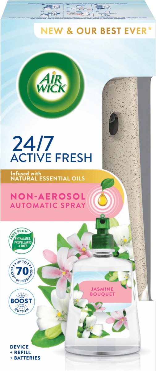 AIR WICK Active Fresh automatický difuzér a náplň na vodní bázi ...