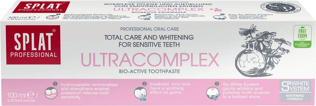 SPLAT Паста за чувствителни зъби Ultracomplex, 100 ml | dm България