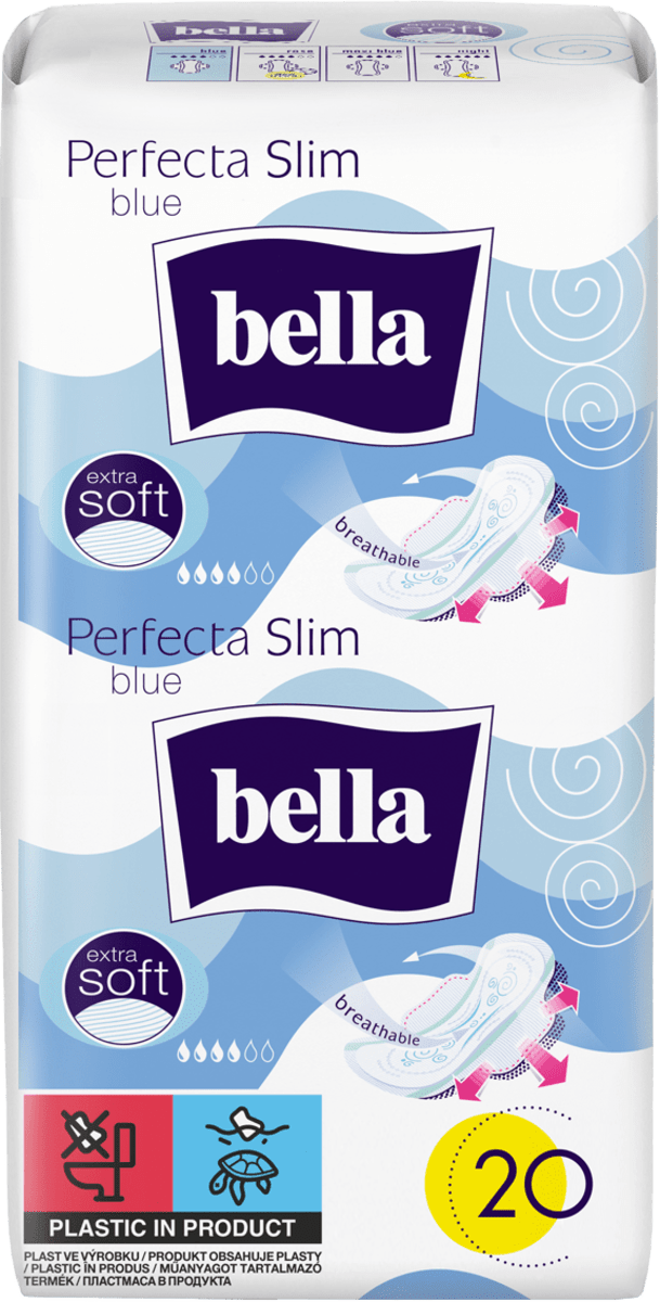 bella Дамски превръзки Perfecta Slim Blue, 20 бр. | dm България