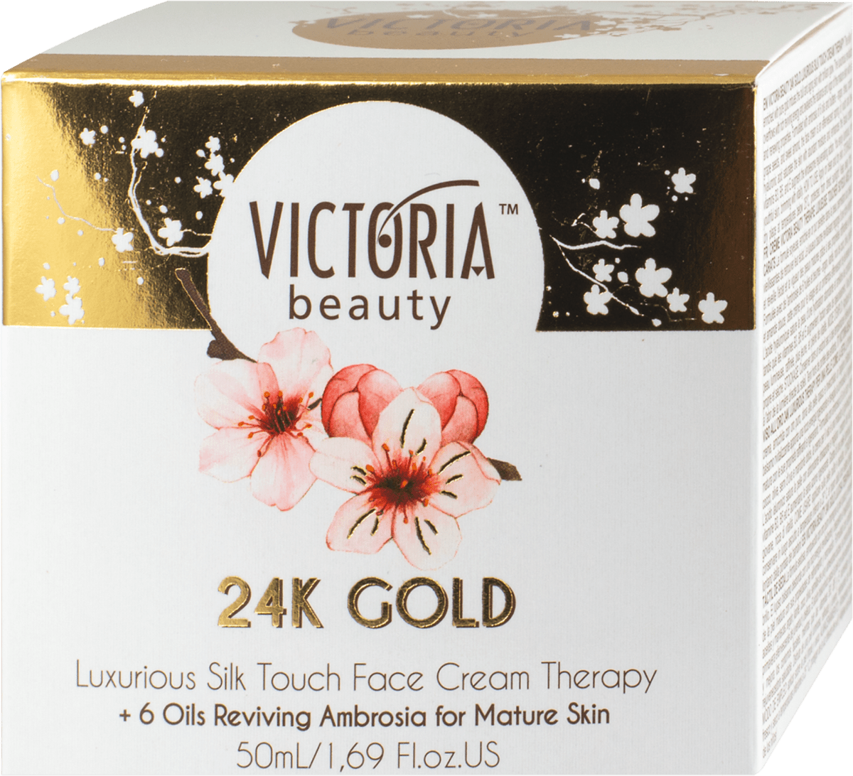 VICTORIA beauty Крем зз лице 24K Gold копринена ласка, 50 ml ...