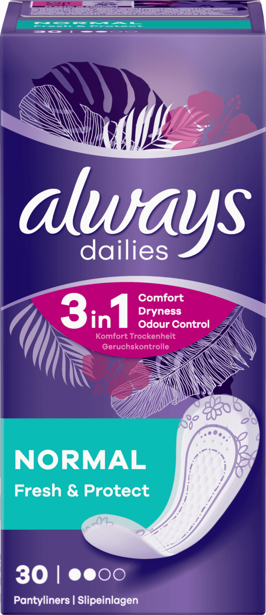 always Ежедневни дамски превръзки Fresh&Protect, 30 бр. | dm България