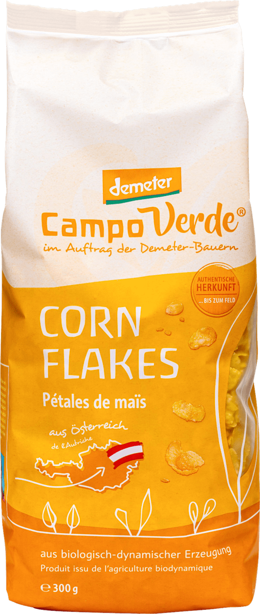Campo Verde Cornflakes Ungesüßt demeter, 300 g | dm.at