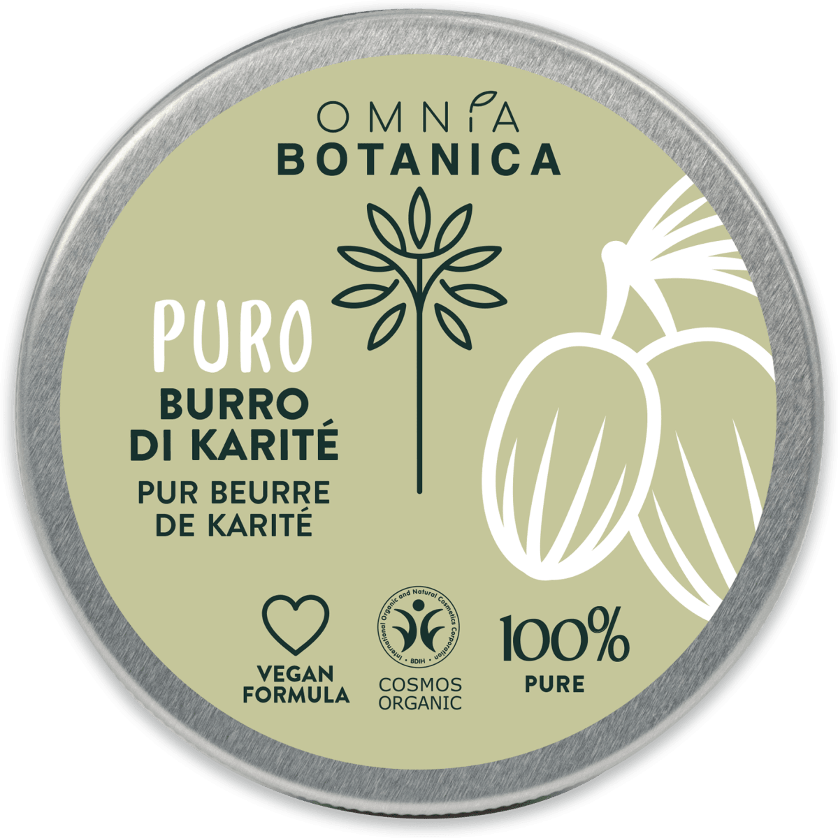 OMNIA BOTANICA Burro di karité puro 100%, 50 ml | dm Italia