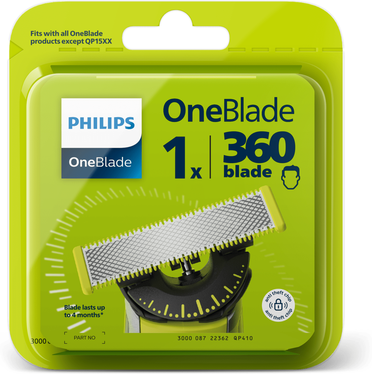 PHILIPS OneBlade Lama di ricambio OneBlade 360, 1 pz | dm Italia