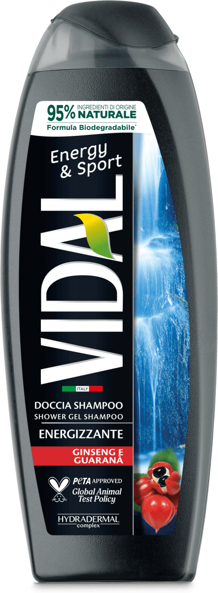 VIDAL Doccia shampoo uomo Energy&Sport, 250 ml | dm Italia