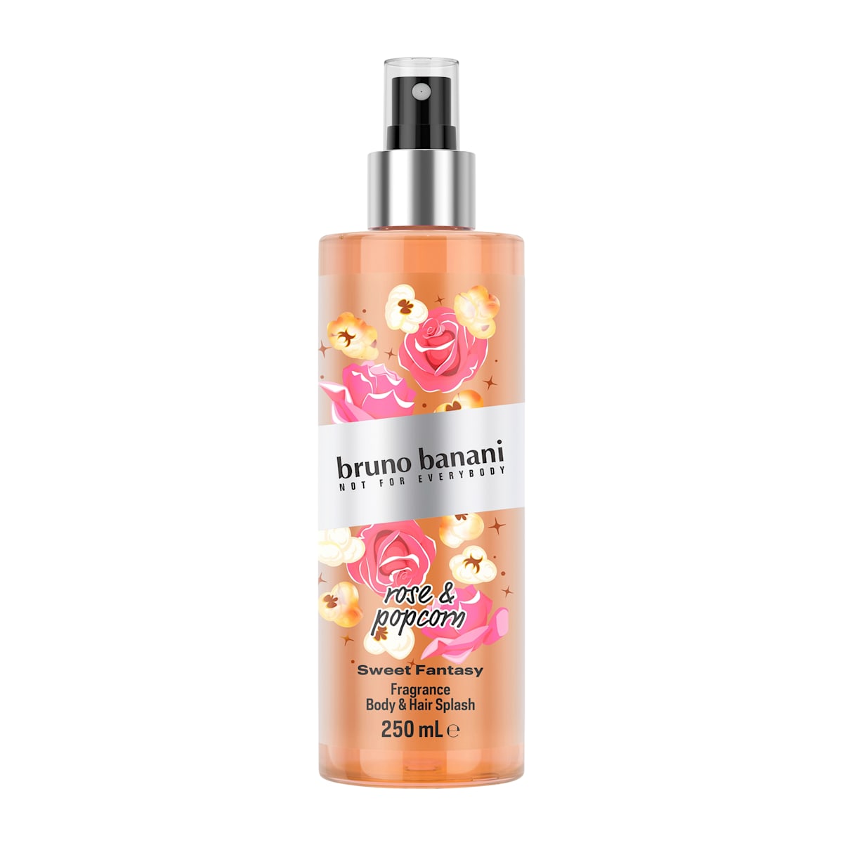 Bruno Banani Körperspray Body Splash Sweet Fantasy Rose & Popcorn, 250 ...