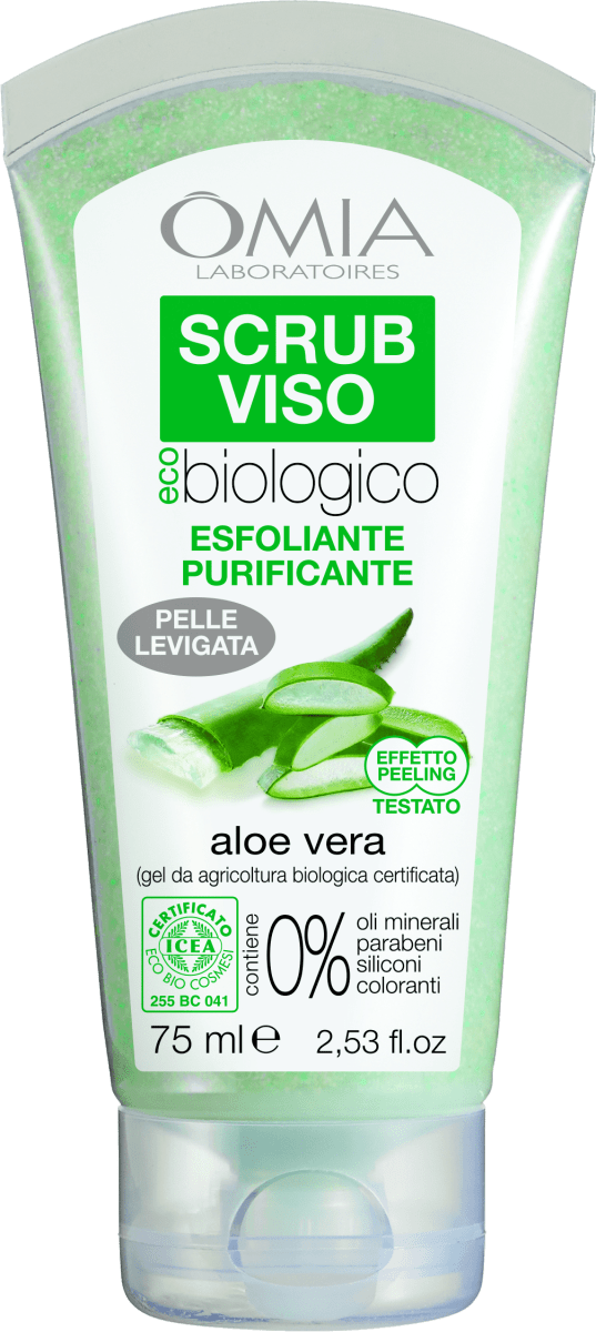 OMIA Scrub viso aloe vera, 75 ml | dm Italia